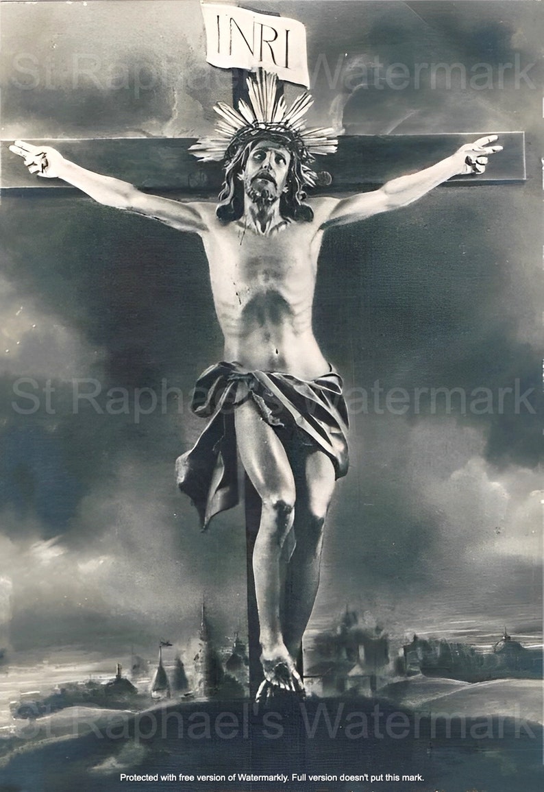 Jesus Holy Face Catholic Crucifixion Christ of Limpias Lent Holy Week ...