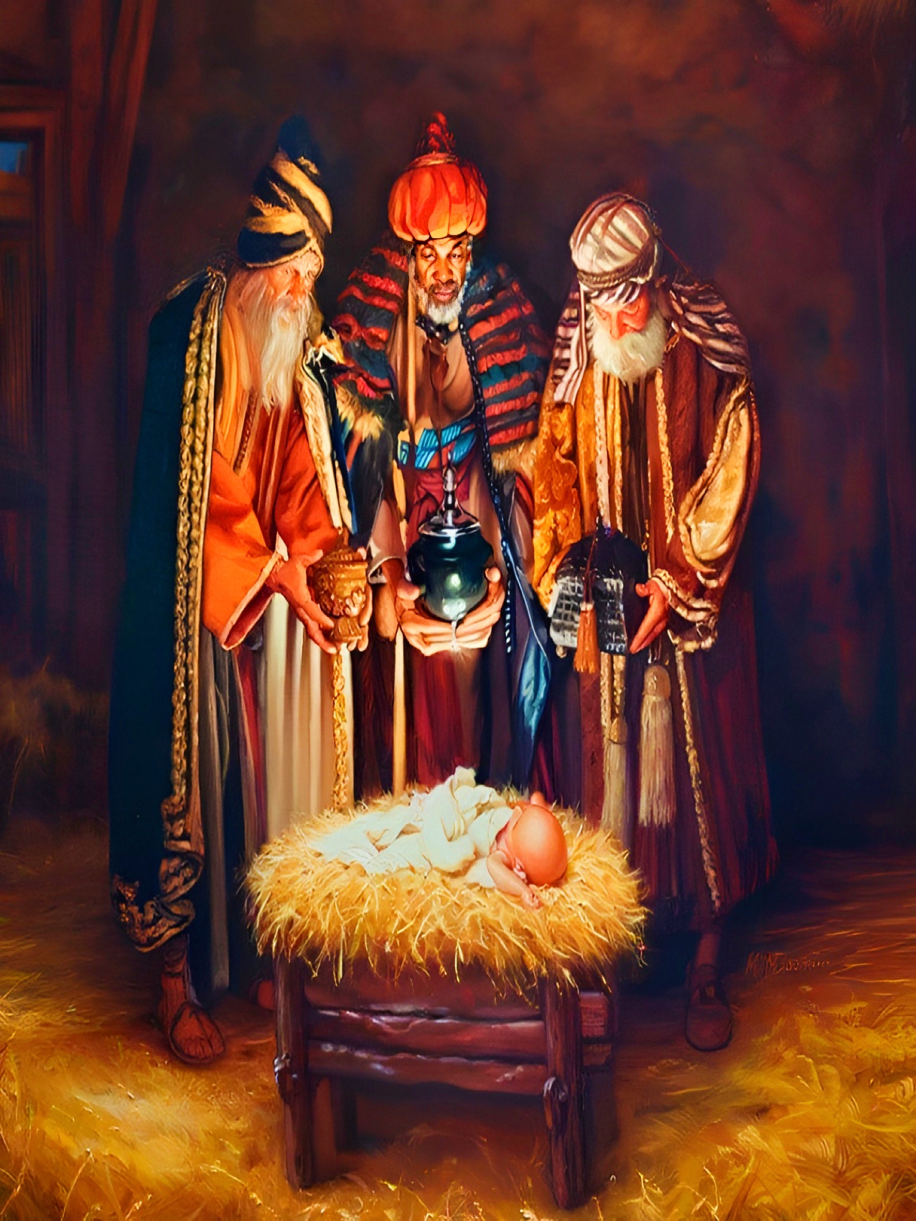 Three Kings Epiphany Adoration of the Magi Jesus Child Nativity ...