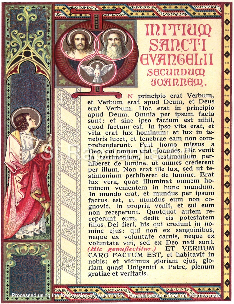 Latin Mass Altar Cards Traditional Catholic Tridentine Pre Vatican 2 ...