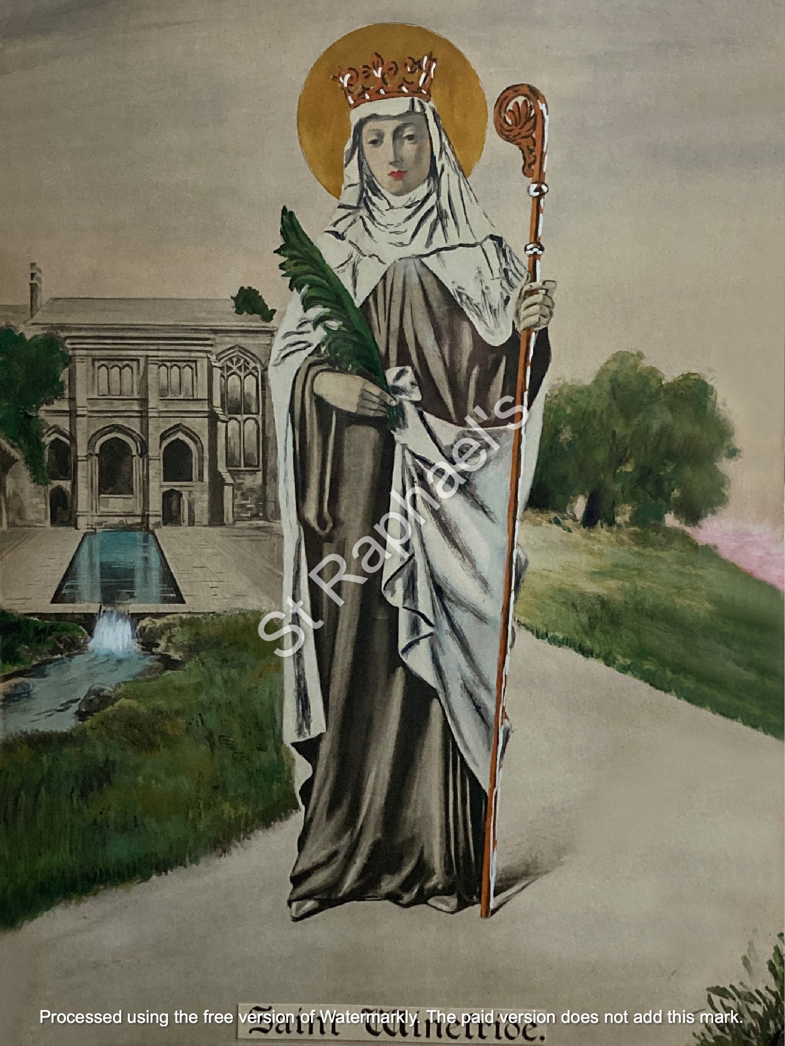 St Winefride Holywell Lourdes of Wales Catholic Holy Saint Virgin and ...