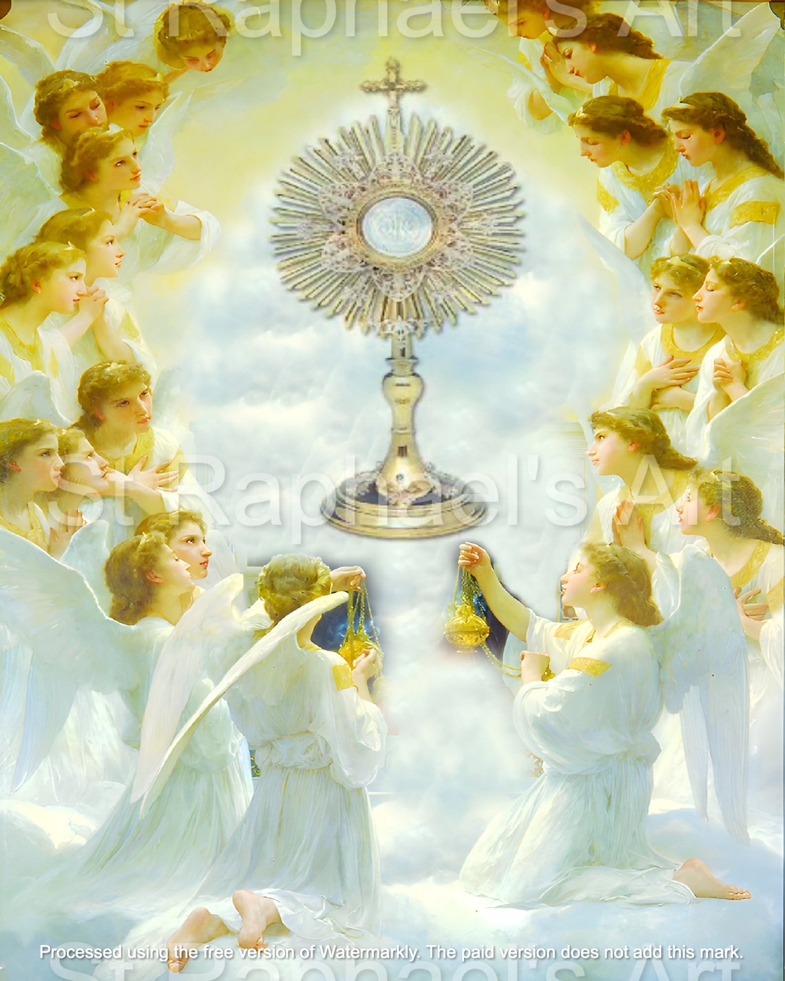 Adoration of Holy Eucharist - Angels - Catholic Benediction - Blessed ...