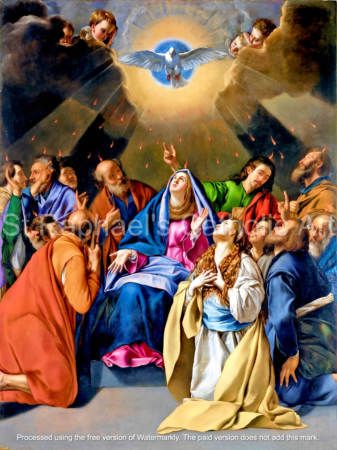 Pentecost Sunday Holy Spirit Descends on Our Lady and Apostles Catholic ...