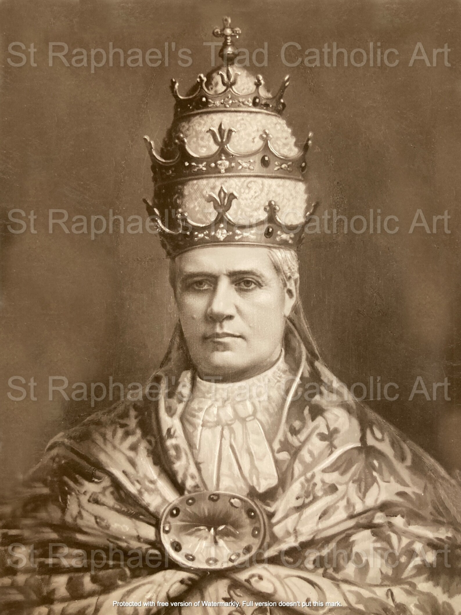 Pope Pius X Papal Tiara Art, Vatican Church (digital Downloads) - Etsy