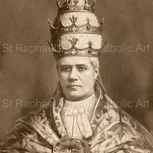 Pope Pius X Papal Tiara Art, Vatican Church (digital Downloads) - Etsy