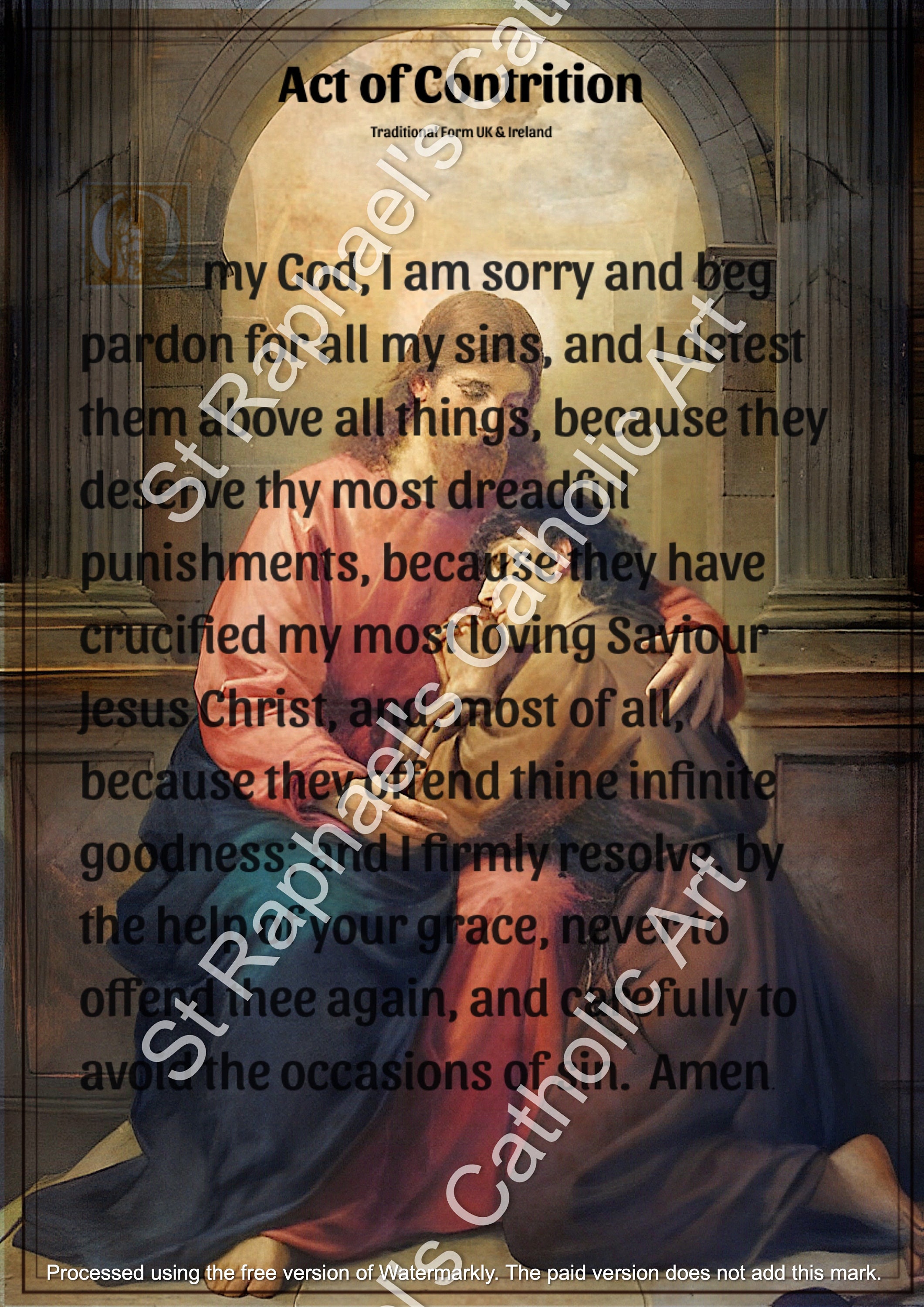 Catholic Confession Traditional