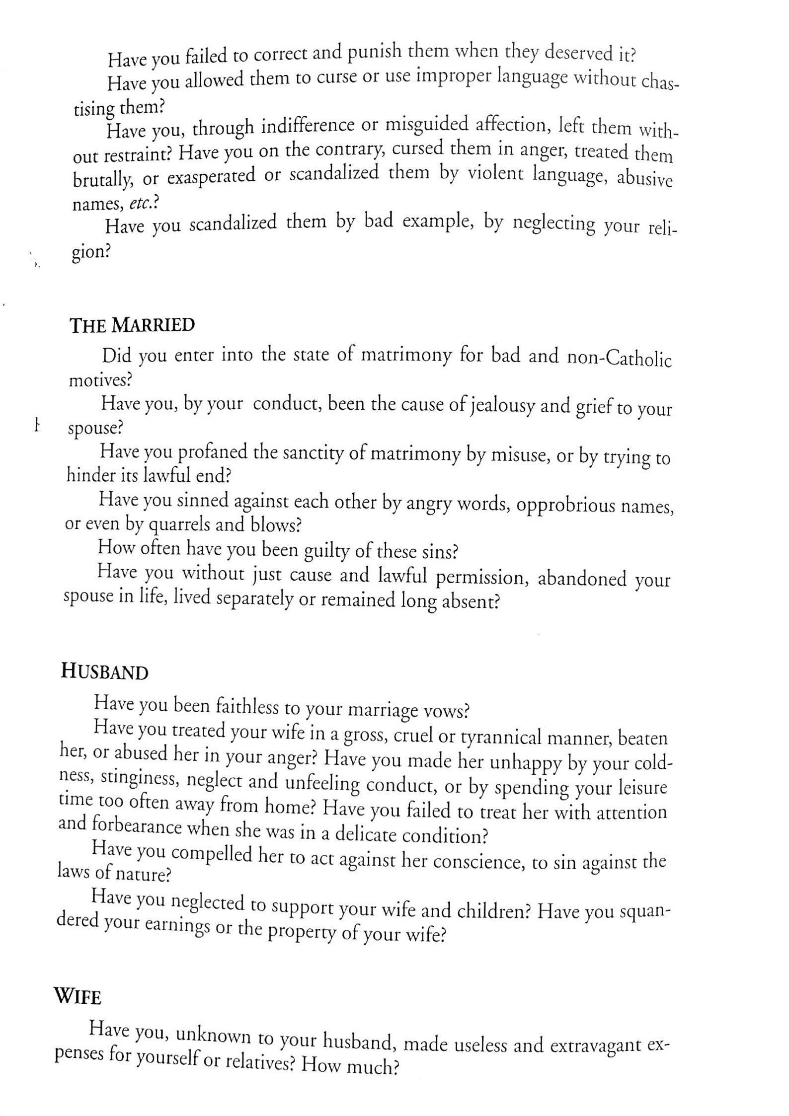 Catholic Confession Manual General Confession St Ignatius Retreat Sin ...