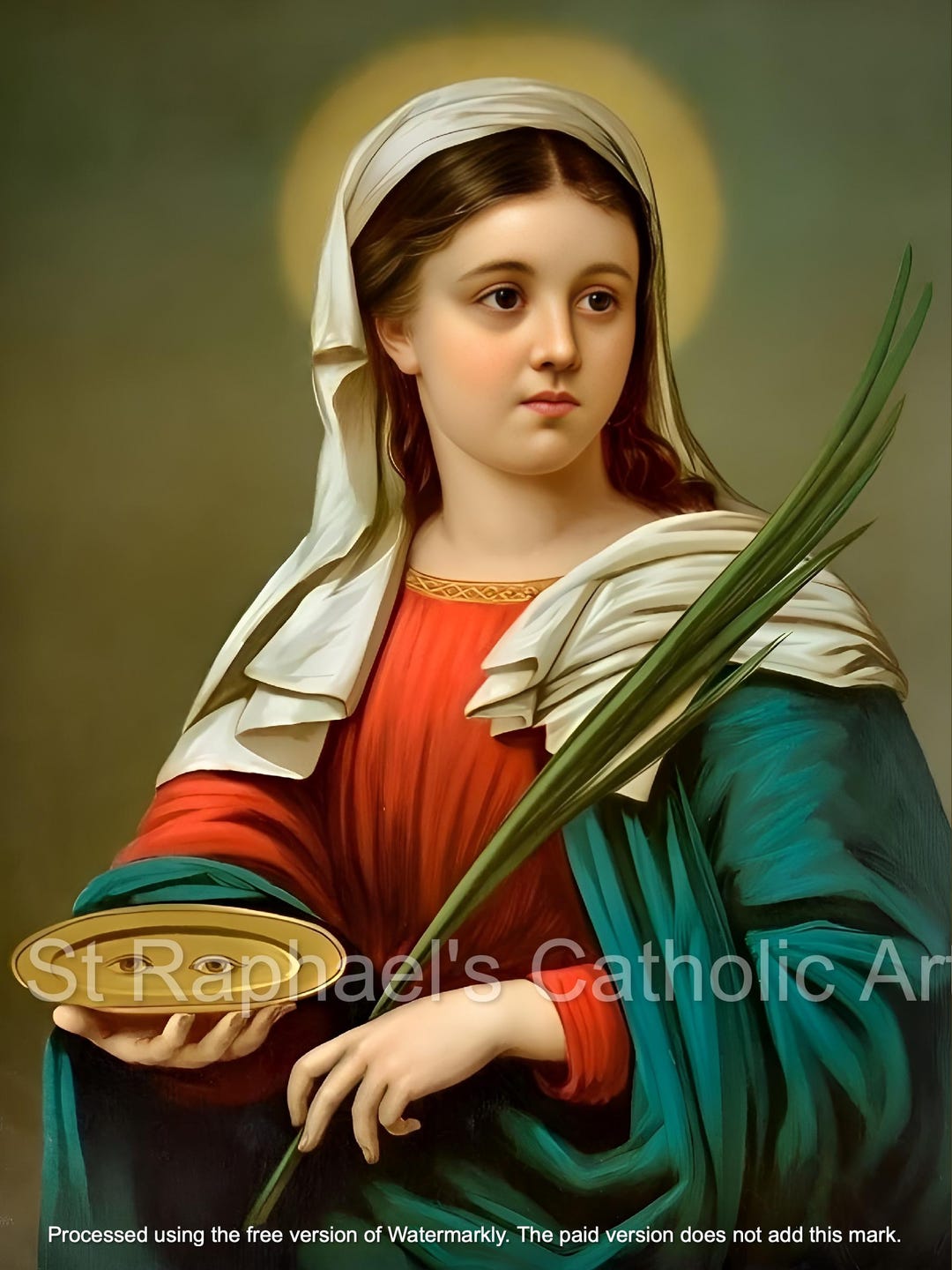 Saint Lucy Patron Saint Eyes Catholic Virgin and Martyr December 13th ...