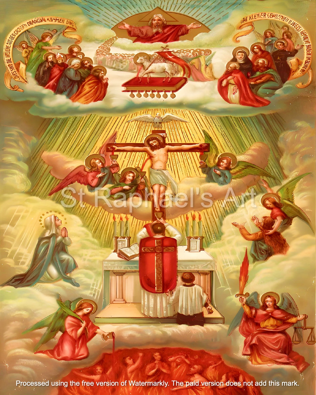Holy Mass Priest Sacrifice Holy Souls in Purgatory Pictures Traditional ...