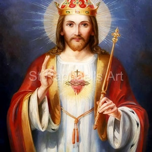 Christ the King Jesus Holy Catholic Our Lord Digital Downloads - Etsy