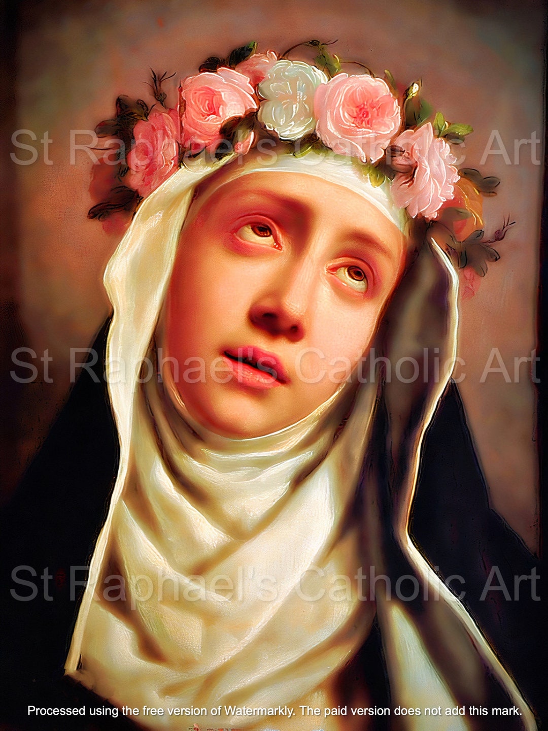 St Rose of Lima Catholic Saint Mystic Picture Digital Art Download - Etsy