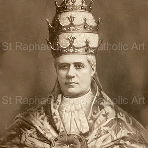 Pope Pius X Papal Tiara Art, Vatican Church (digital Downloads) - Etsy