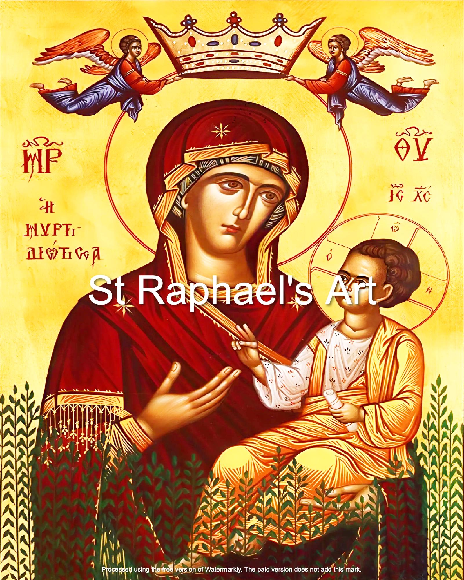 Virgin Full of Grace Icon Digital Downloads - Etsy