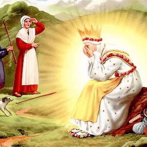 Our Lady of La Salette Catholic Crying Virgin Mary Apparition Picture ...