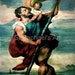 St Christopher Patron Saint of Travellers With Child Jesus Digital ...