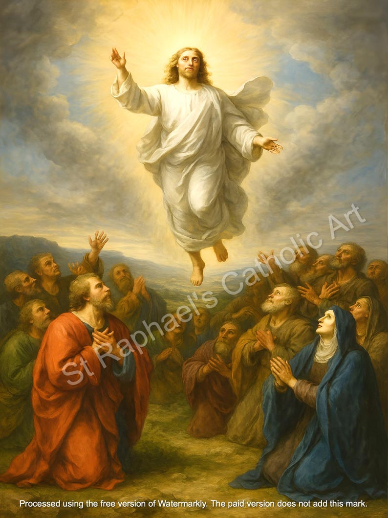 Ascension of the Lord Jesus Into Heaven Catholic Feast Holy Pictures ...