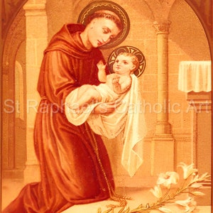 St Anthony Child Jesus Catholic Art Pictures Saint X5 Digital - Etsy