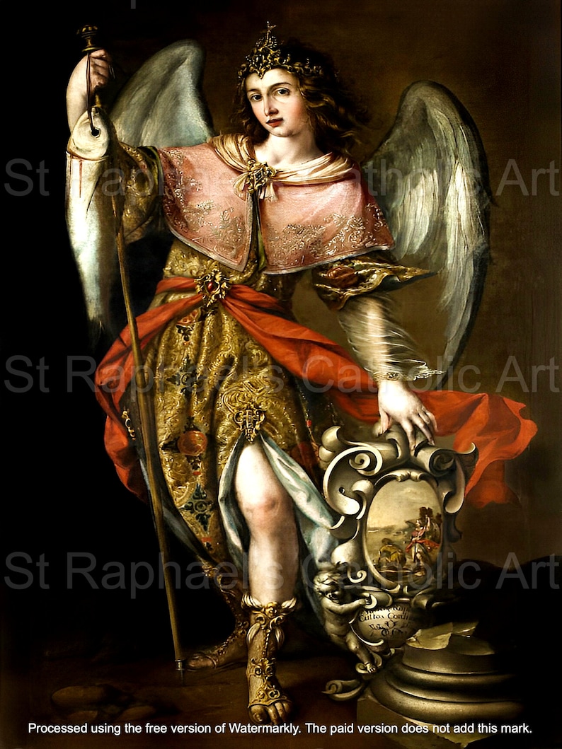 Archangels Michael Raphael Gabriel Catholic Art Digital Download ...