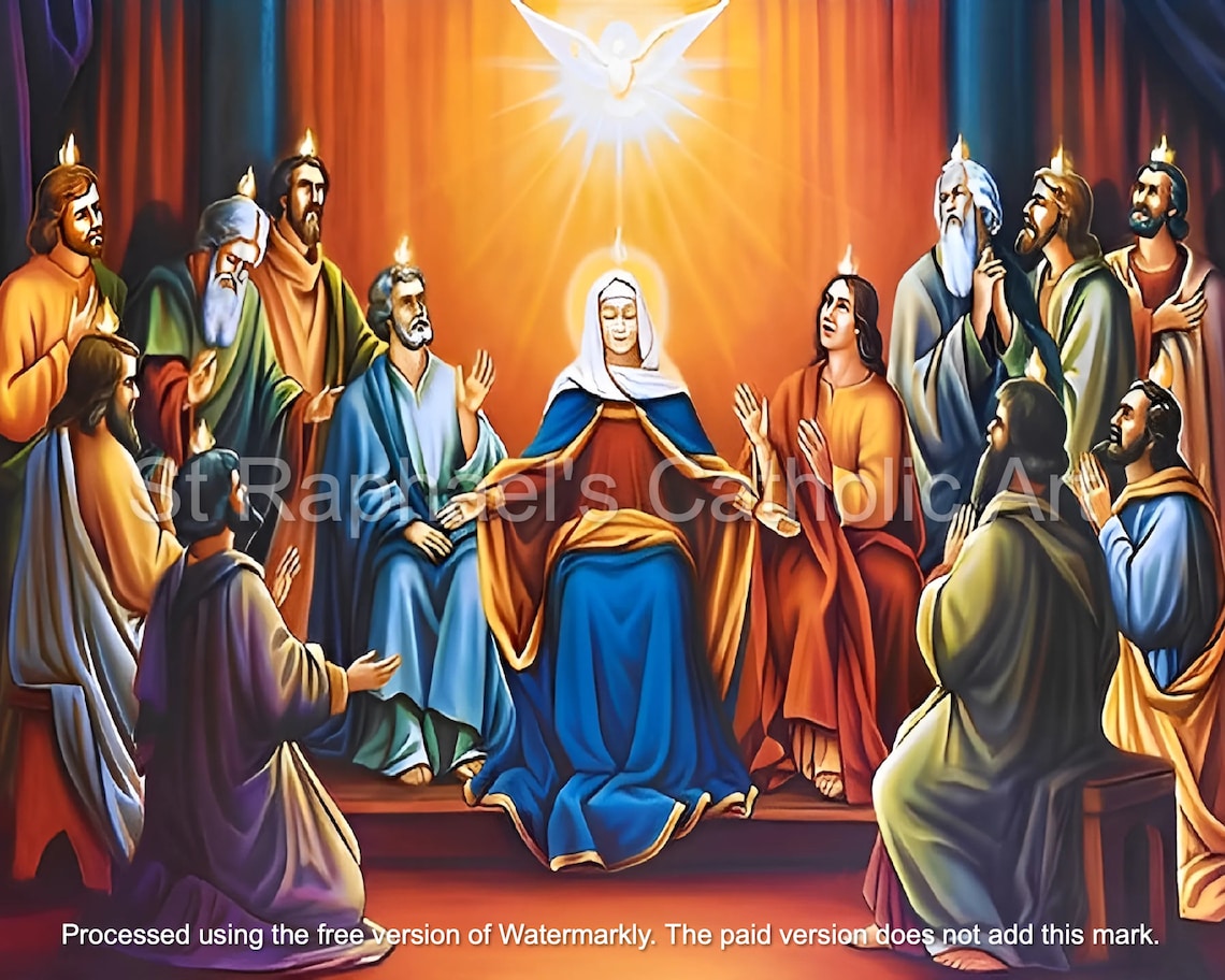 Pentecost Sunday Holy Spirit Descends on Our Lady and Apostles Catholic ...