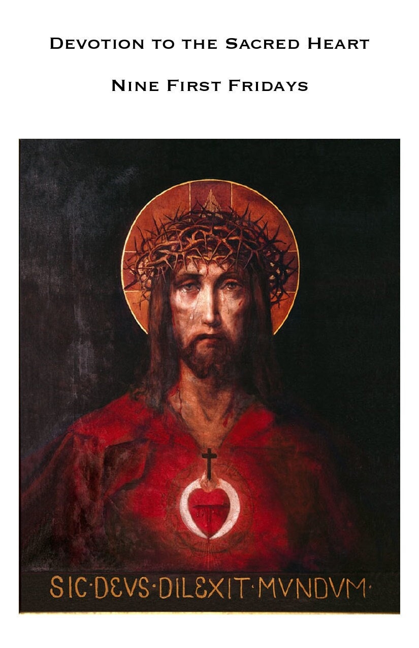 Catholic Devotion 9 First Fridays Sacred Heart of Jesus Act of ...