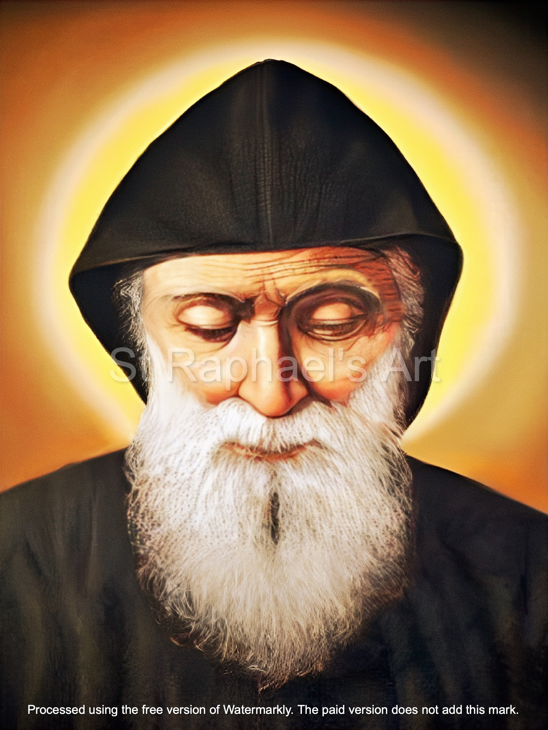 St Charbel Miracle Saint Monk Orthodox Catholic Maronite Holy Picture ...