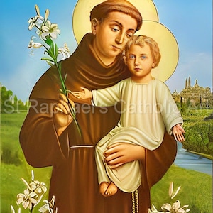 St Anthony Child Jesus Catholic Art Pictures Saint X5 Digital - Etsy