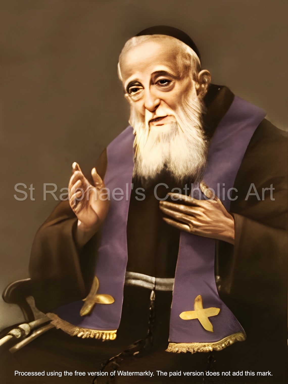 St Leopold Mandic Croatian Catholic CAPUCHIN Franciscan Monk Holy Saint ...