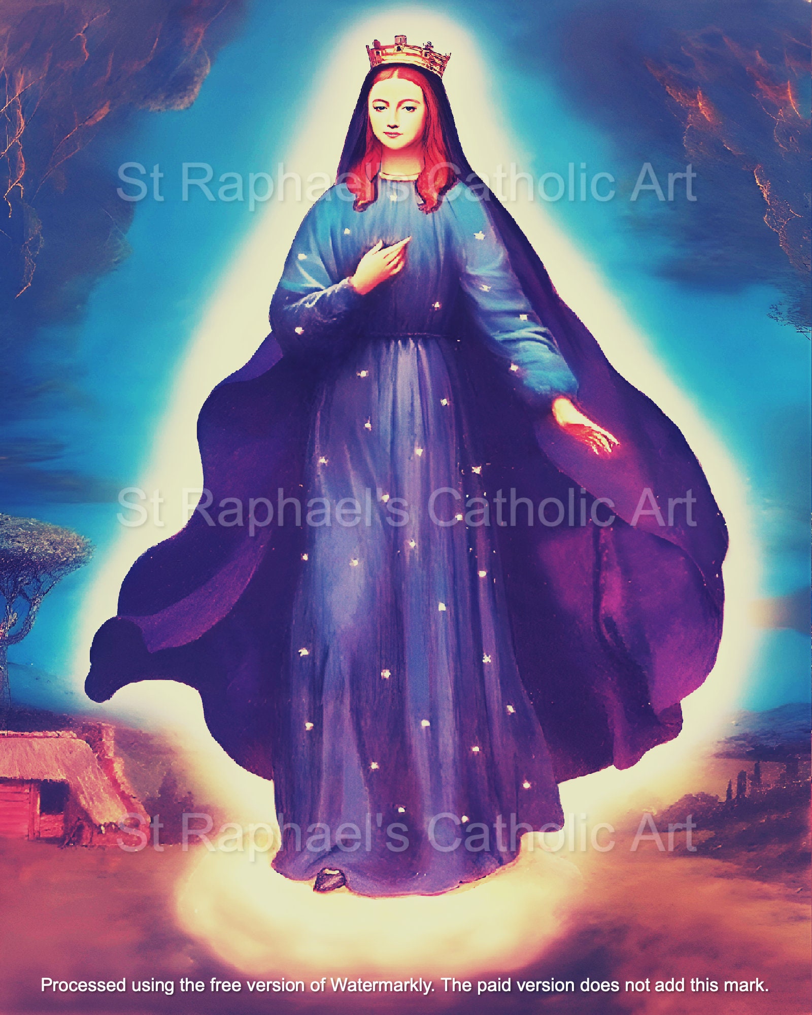 Our Lady of Hope Virgin Mary Pontmain France Traditional CATHOLIC ...