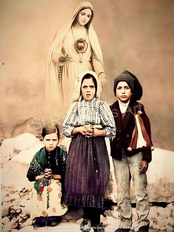 Our Lady Of Fatima Children 🕊 Celebrating 107 Years Since Our Lady