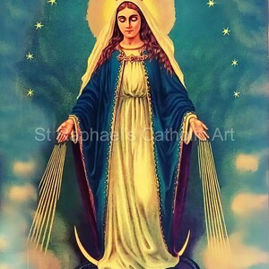 Immaculate Mother Mary Catholic Our Lady Miraculous Medal Picture ...