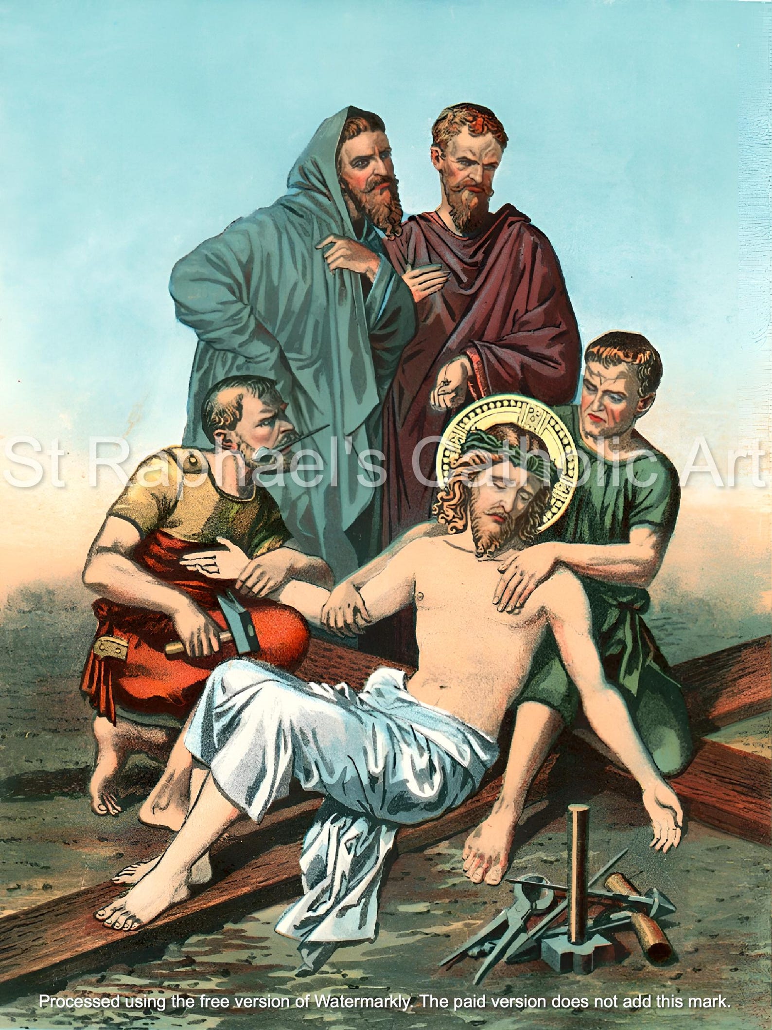 Way of the Cross Lent Passion of Jesus Stations 11 - 14 Holy Week and ...