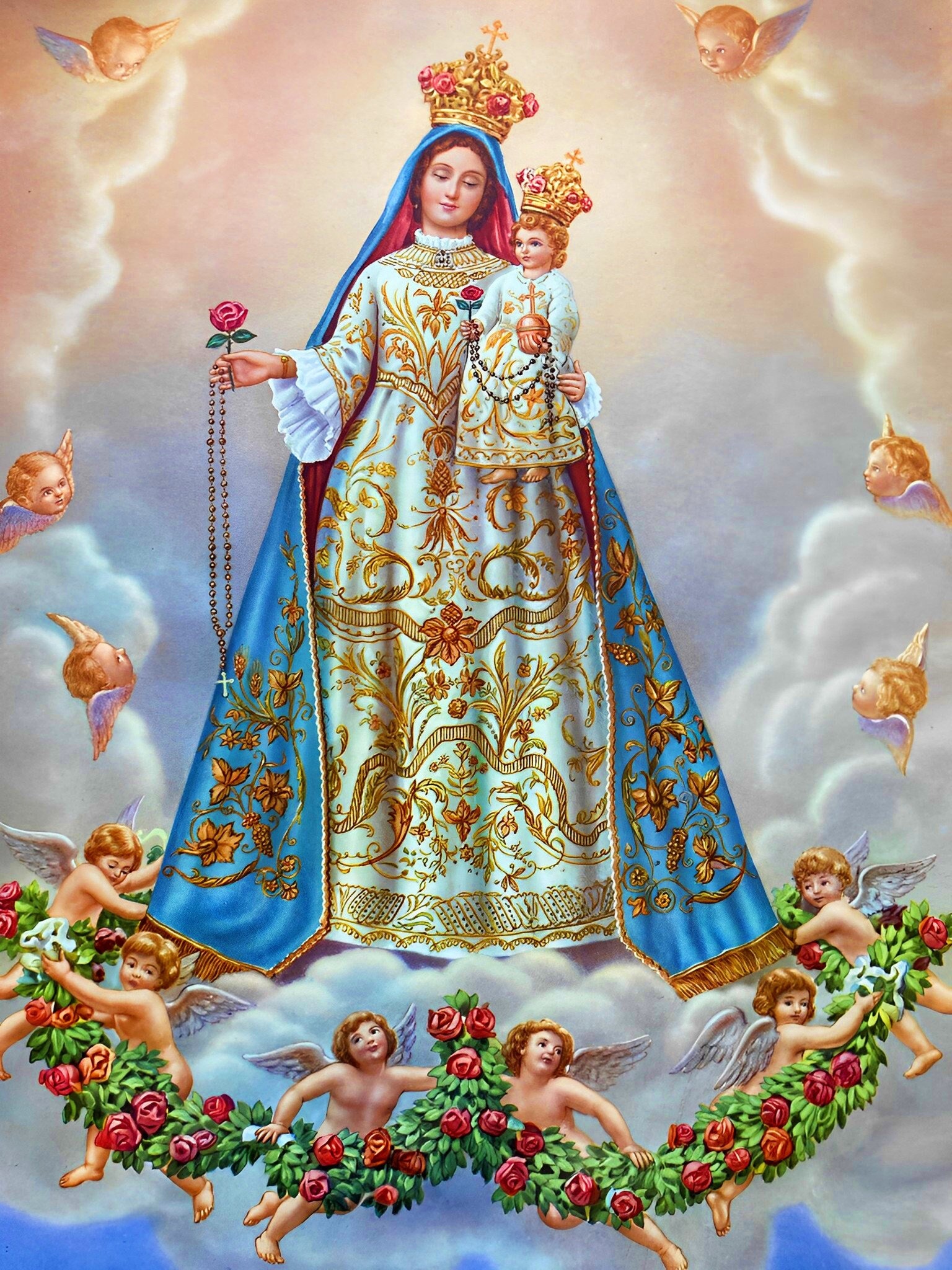 Blessed Virgin Mary of the Holy Rosary Fontanellato Italy Our Lady ...