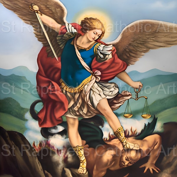 Archangel Michael Print - Etsy