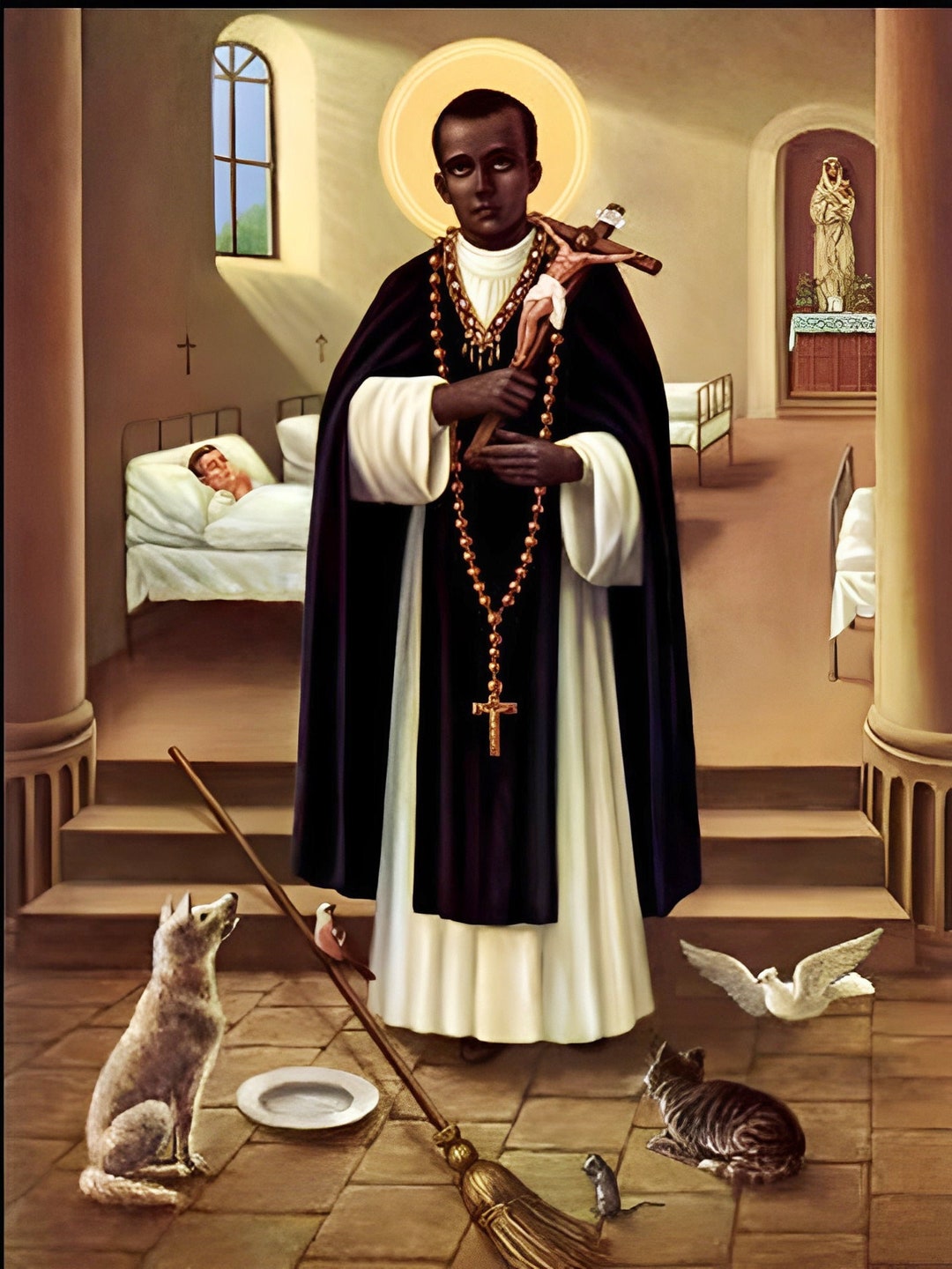 St Martin De Porres Catholic Saint Peru Patron Animals Poor Charity ...