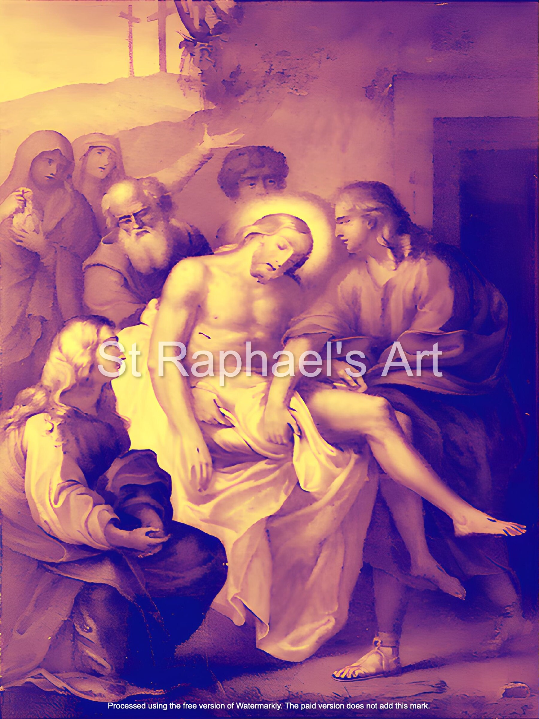 Catholic Way of the Cross Sepia French Antique Art Jesus Lent Holy Week ...