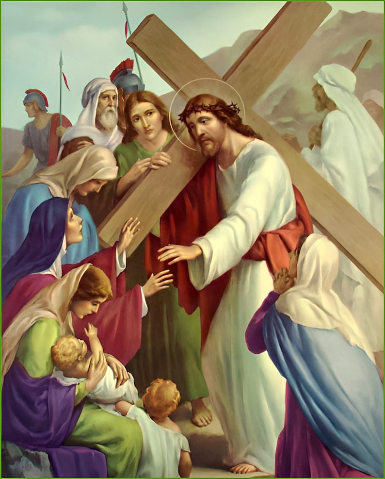Way of the Cross Complete 14 Stations Jesus Crucifixion Stations of the ...