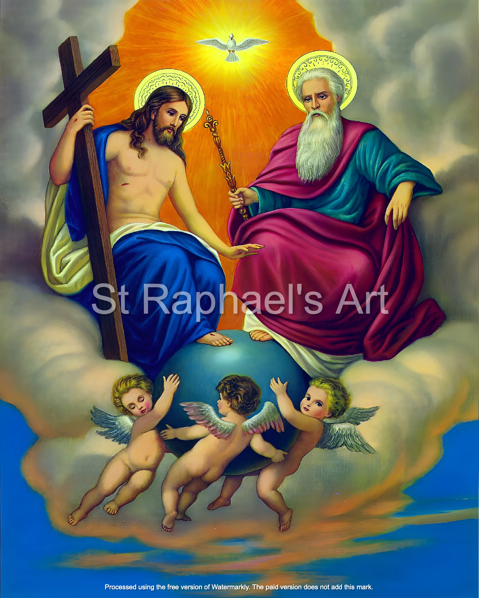 Blessed Trinity - Father Son and the Holy Ghost - Traditional Catholic ...