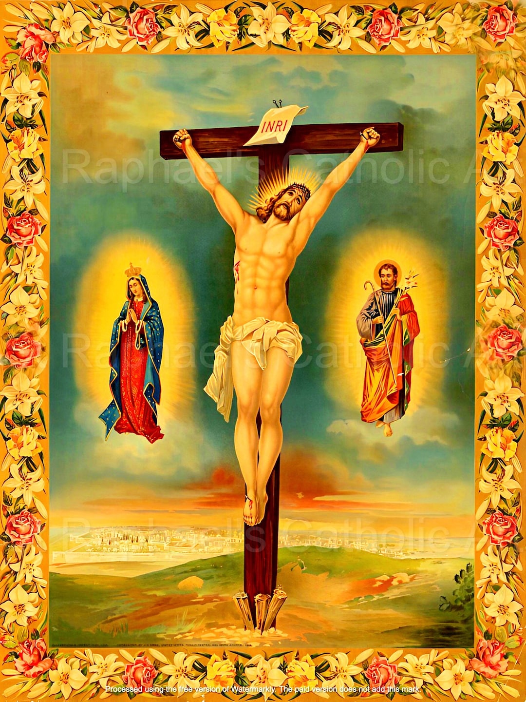 Jesus Crucifixion Dies on the Cross Antique Digital Art Download - Etsy