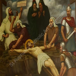 Jesus Nailed to the Cross Crucifixion Passion of Our Lord Holy Week ...