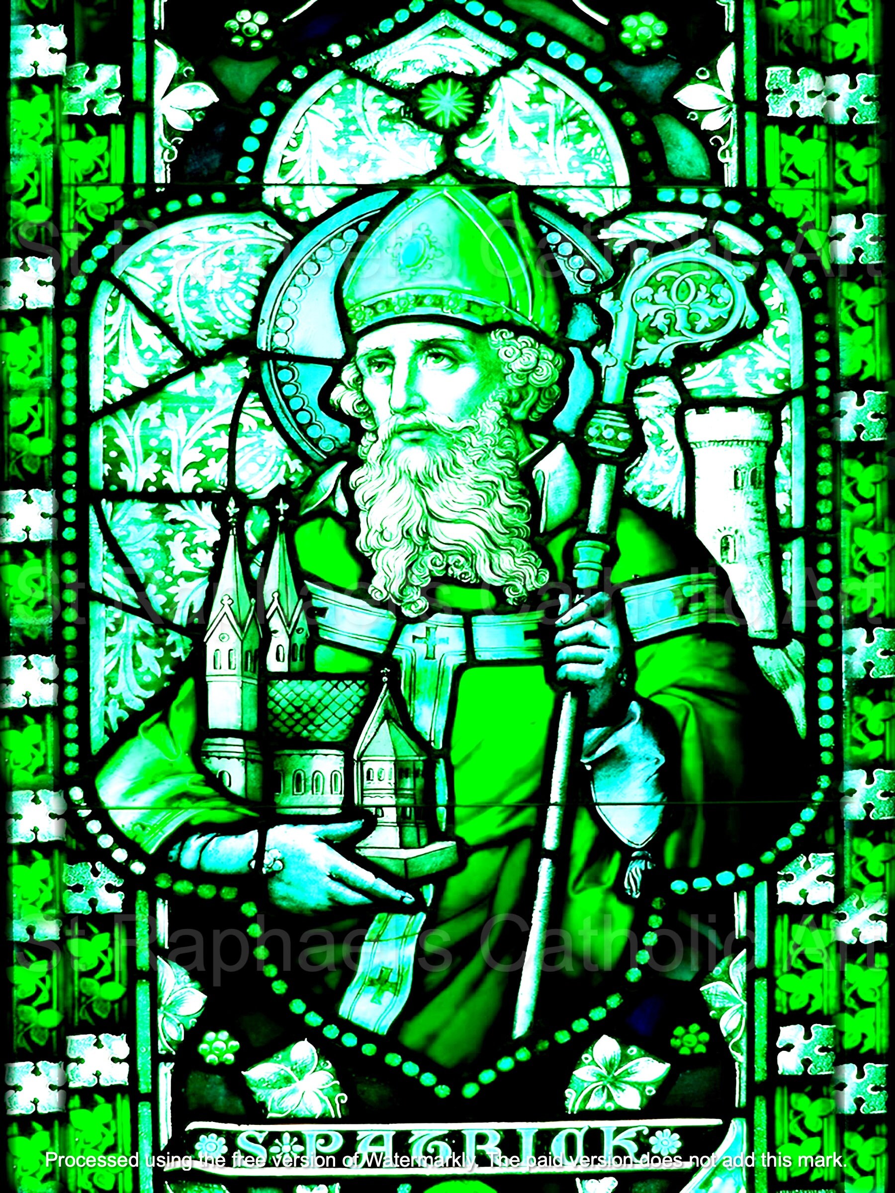 Saint Patrick Art Digital Download Traditional Catholic Ireland Irish ...