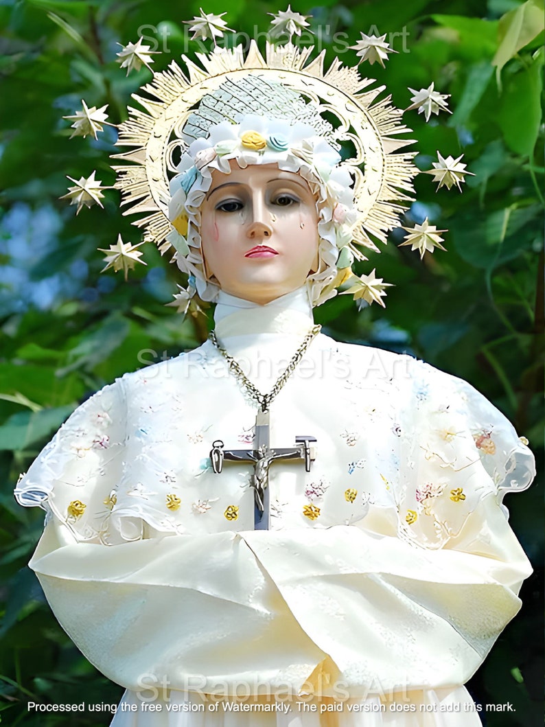Our Lady of La Salette Crying Virgin Mary Statue Catholic Digital ...