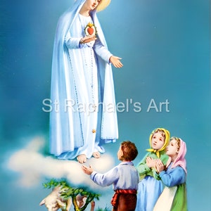 Our Lady of Fatima Digital Downloads X3 Virgin Mary Apparition Pictures ...