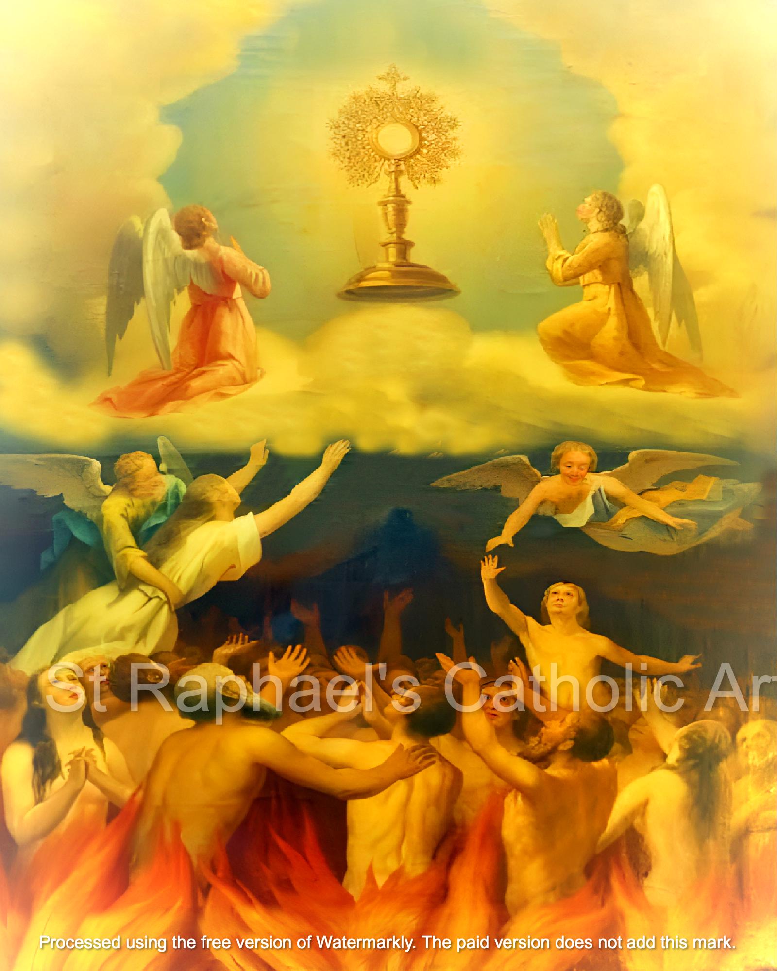 Holy Souls in Purgatory, Catholic Mass Adoration Digital Download - Etsy
