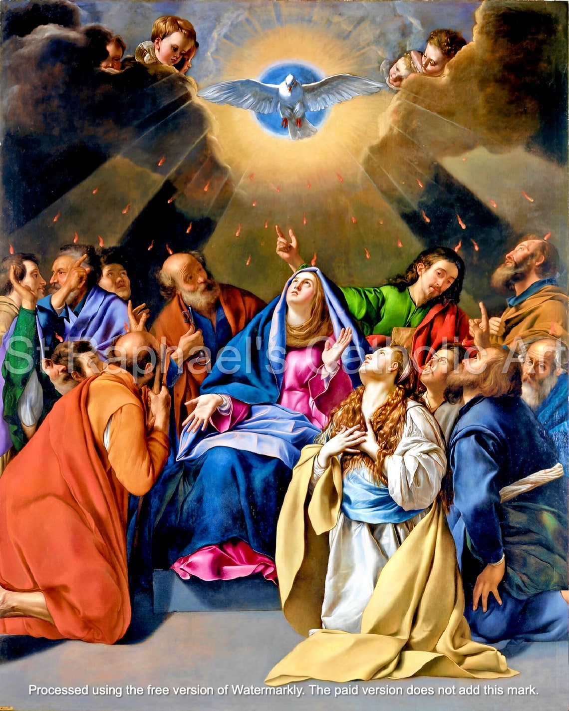 Pentecost Sunday Holy Spirit Descends on Our Lady and Apostles Catholic ...
