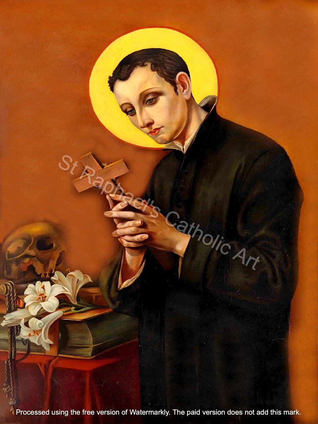 St Aloysius Patron Saint of Youth Students Catholic Digital Downloads ...