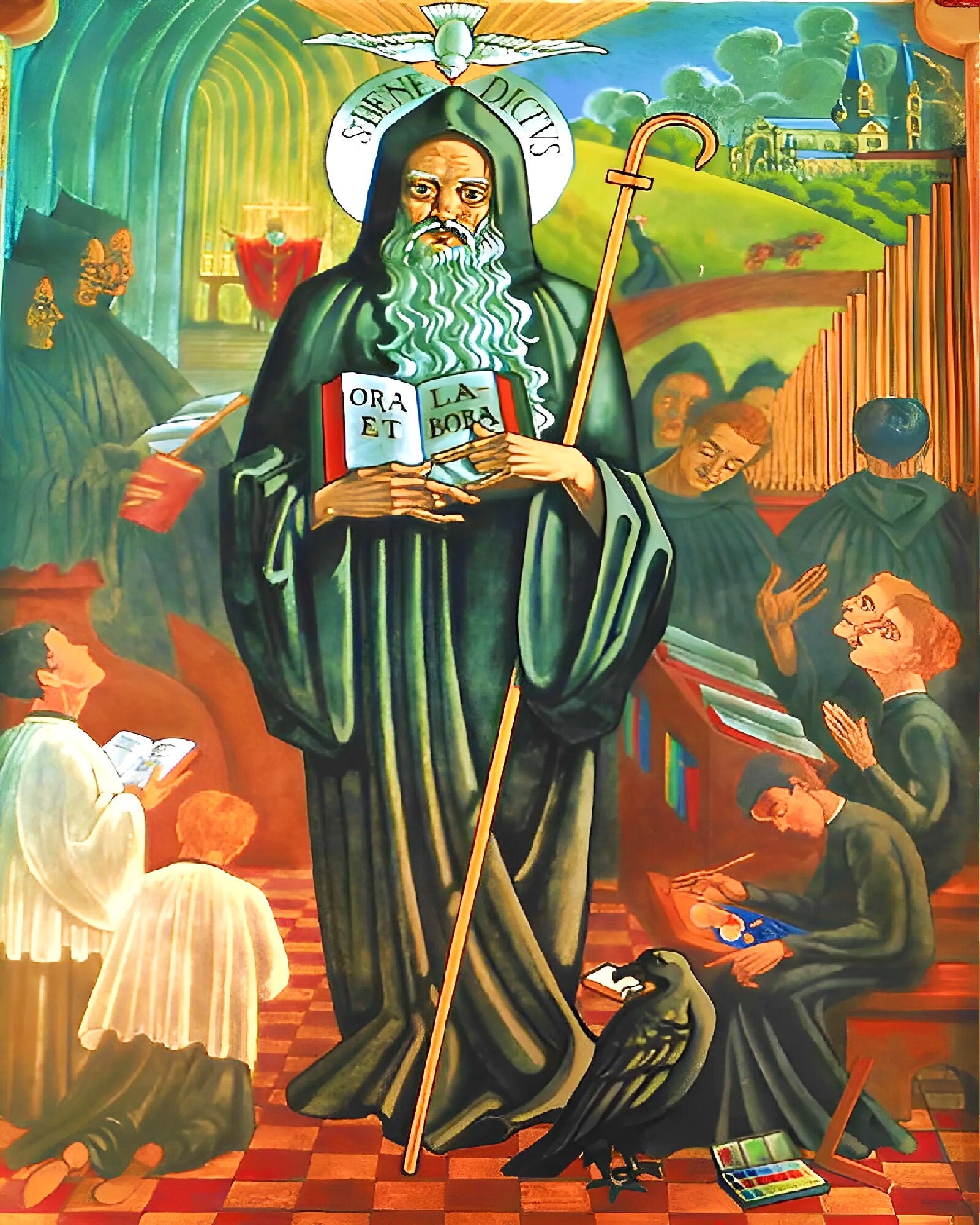 St Benedict Exorcism Prayer Medal Devotion Against Evil Spirits ...