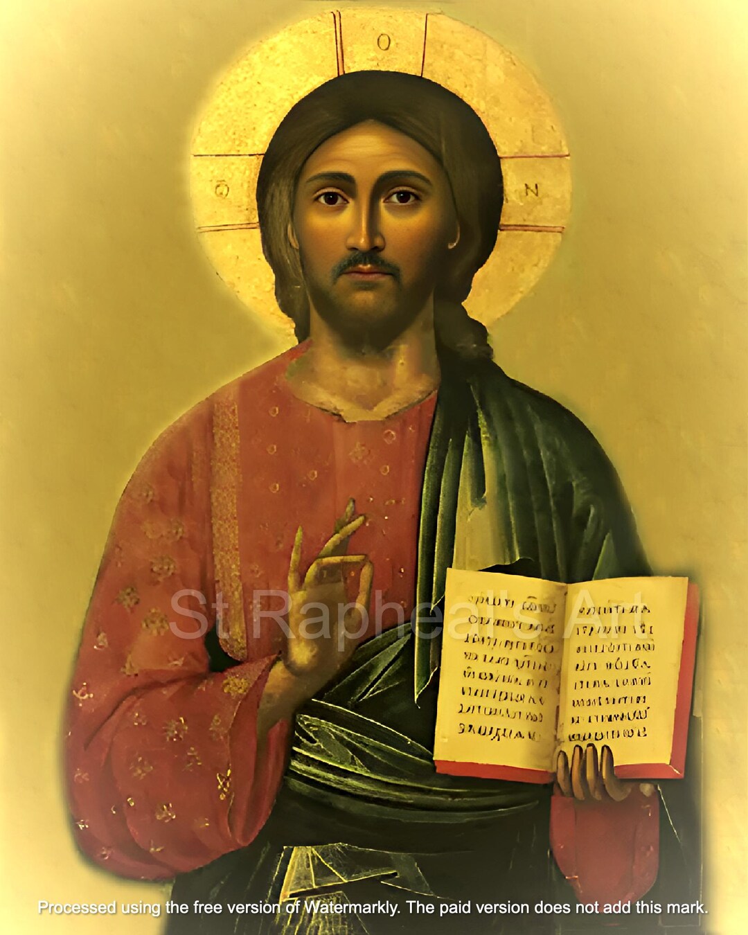 Jesus Ruler of All Russian Icon Pantocrator Holy Picture Moscow ...