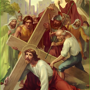 Way of the Cross Complete 14 Stations Jesus Crucifixion Stations of the ...