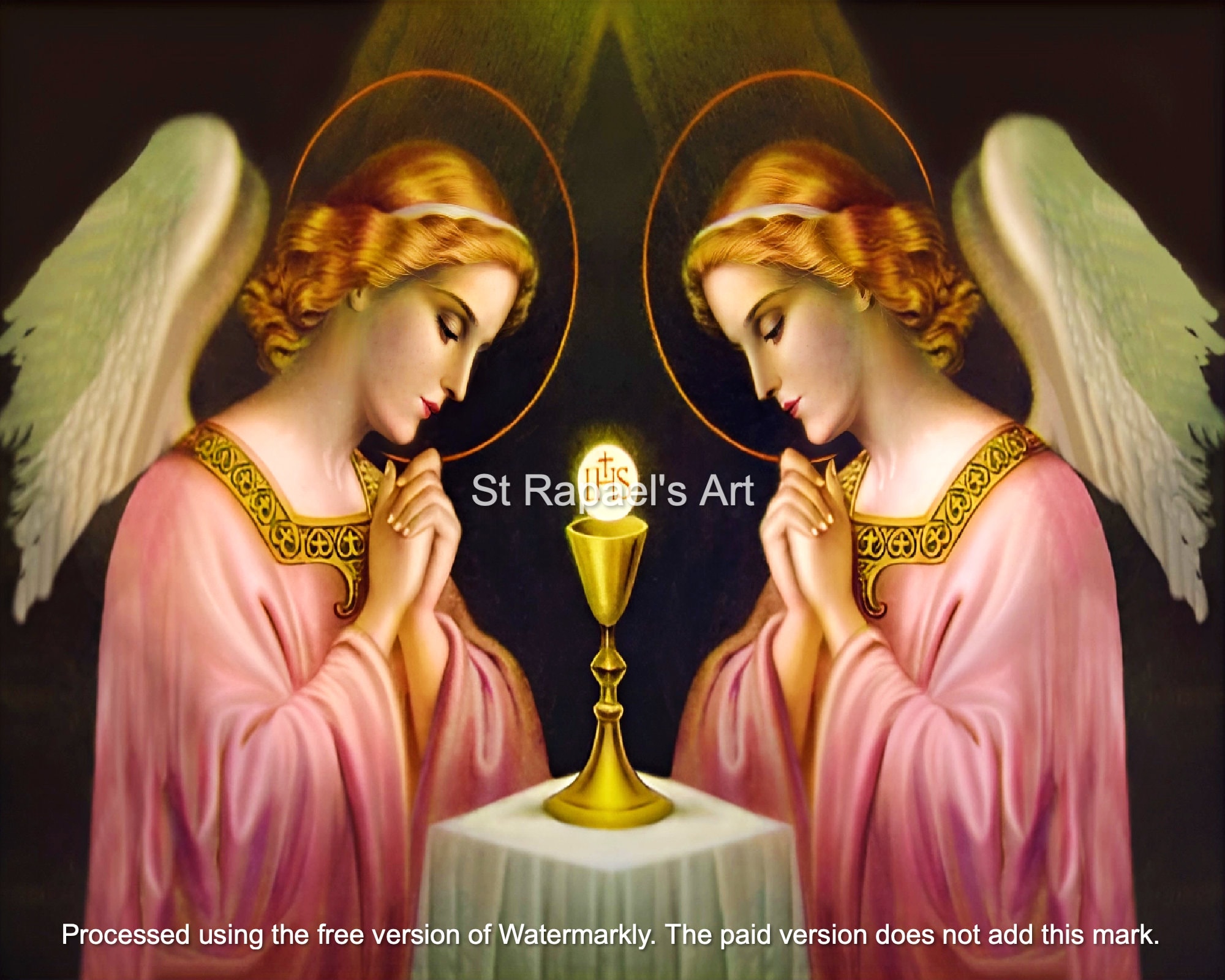 Adoration Angels Blessed Sacrament Jesus Holy Eucharist Benediction ...