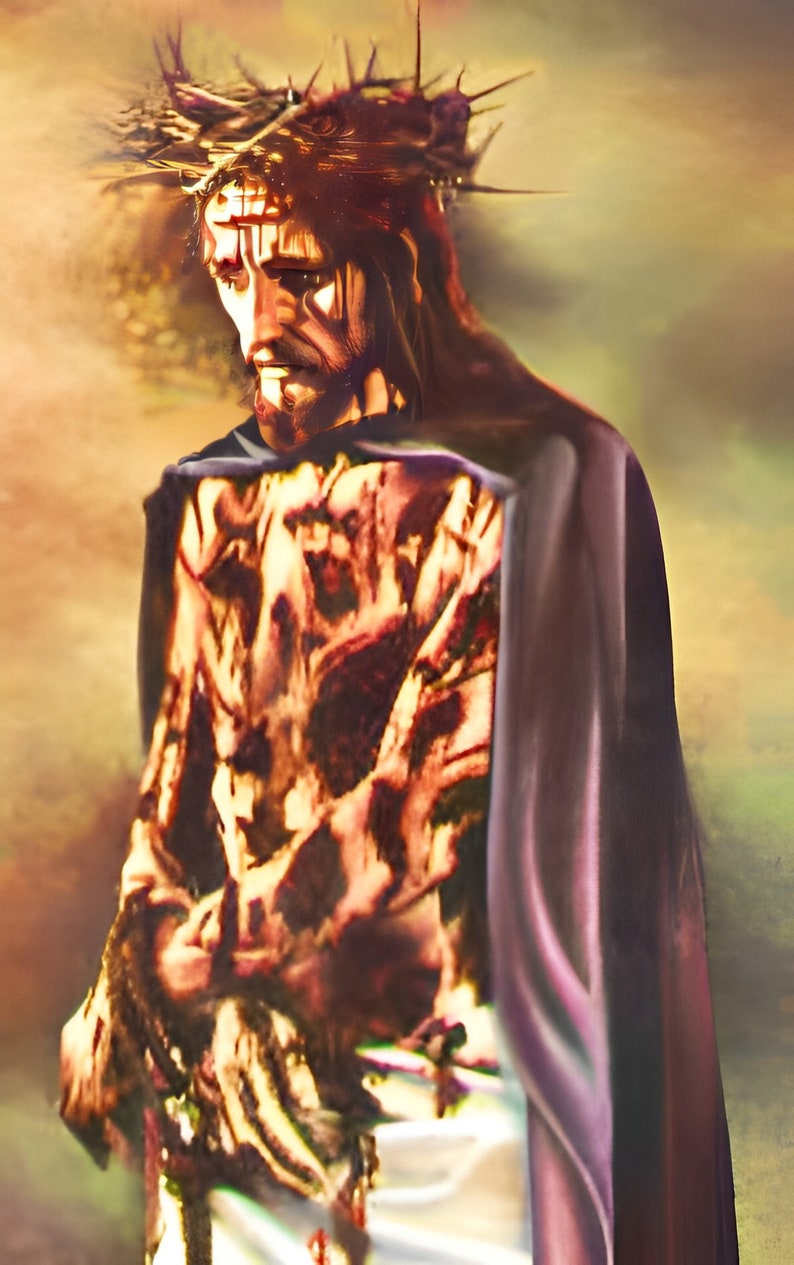 Jesus Scourging Body Blood Sacrifice Catholic Art Digital - Etsy