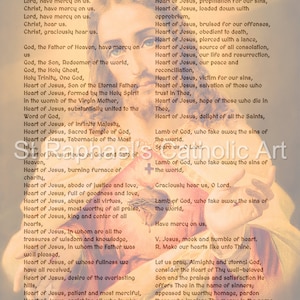 Heart of Jesus Litany Traditional Catholic Prayers First Friday ...
